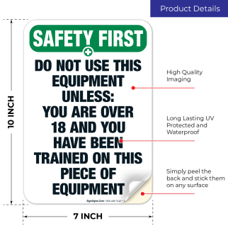 do not use equipment