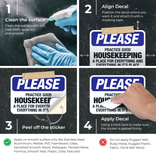 good housekeeping practices include