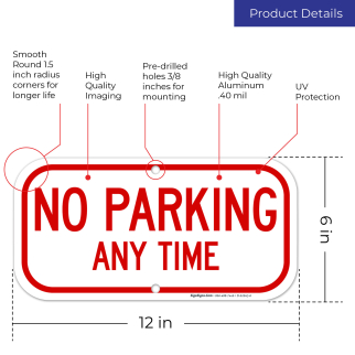 no stopping anytime sign code