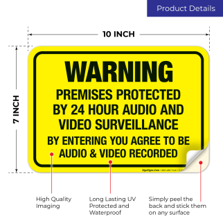 cctv audio warning
