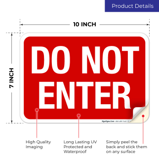 please do not enter sign