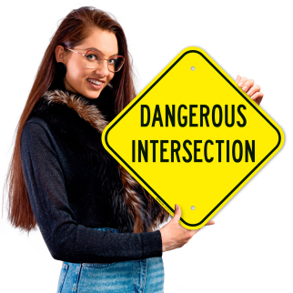 Dangerous Intersection Sign | Sigo Signs
