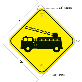 Fire Station Truck Sign