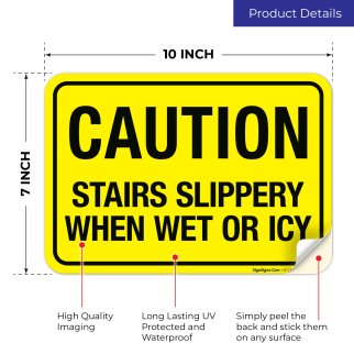 Slippery When Wet Stairs
